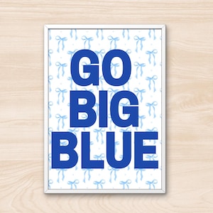 Kentucky Wildcats Dorm Decor: Go Big Blue Print (digital Download) - Etsy