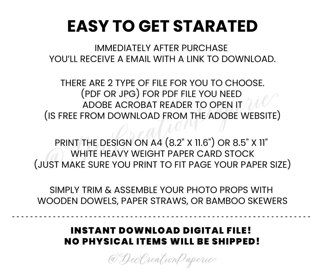 Chocolate Photo Booth Props – Party Printables (instant Download) - Etsy