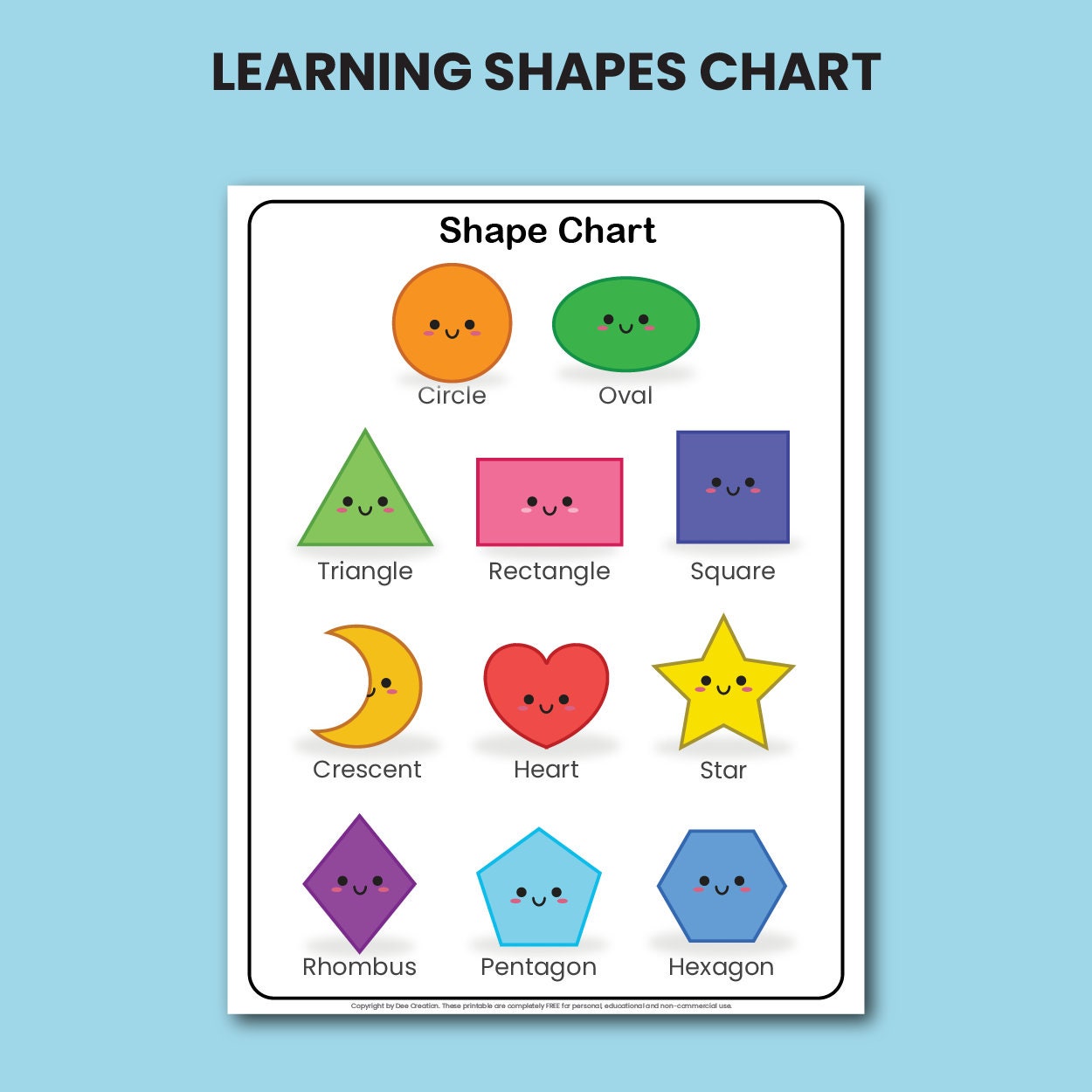 Learning Shapes, Shape Sorting Worksheet, Shape Matching Game ...