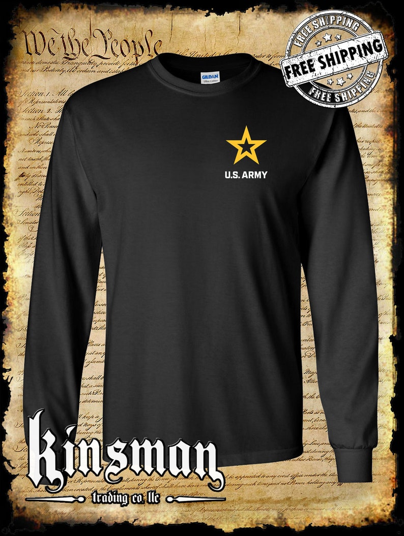 US Army New Logo Crest Long Sleeve T-shirt / United States America ...