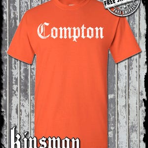 COMPTON T-shirt - Straight Outta West Coast Hip Hop Rap Tee Los Angeles ...