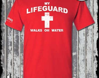 My Lifeguard Walks on Water Shirt, Bible Verse Shirt, Religious Clothes ...