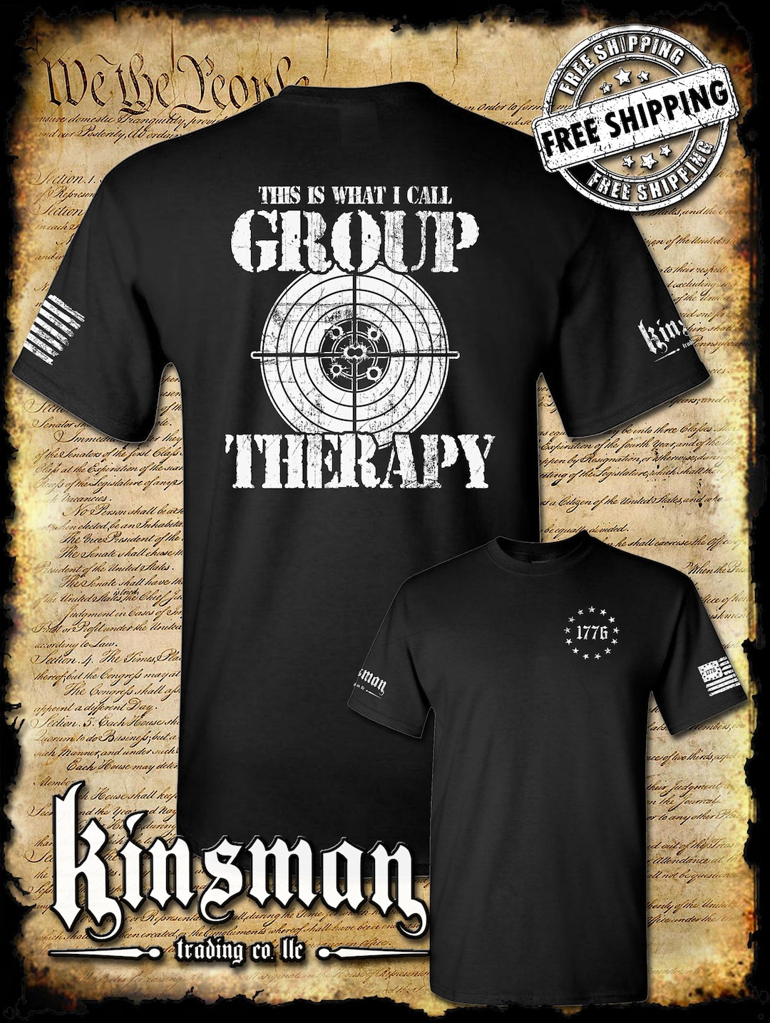 Group Therapy 2nd Amendment Pro-gun 2-sided T-shirt Funny - Etsy