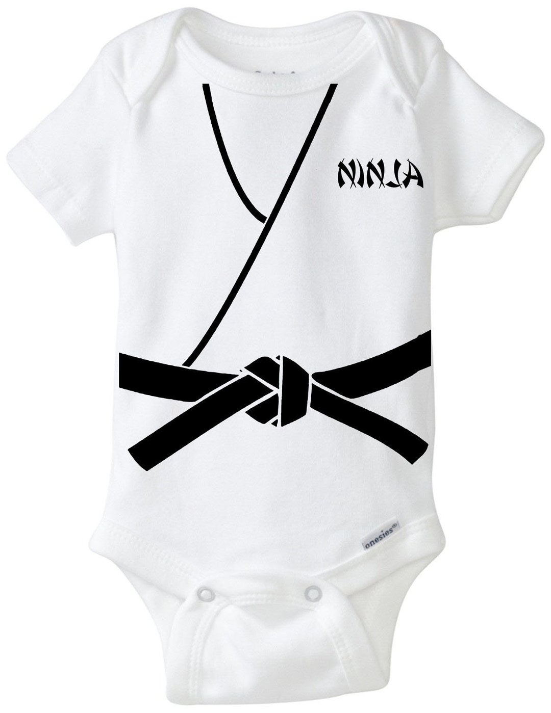 Ninja Baby Gi Uniform Authentic Gerber Onesie -martial Arts Karate ...