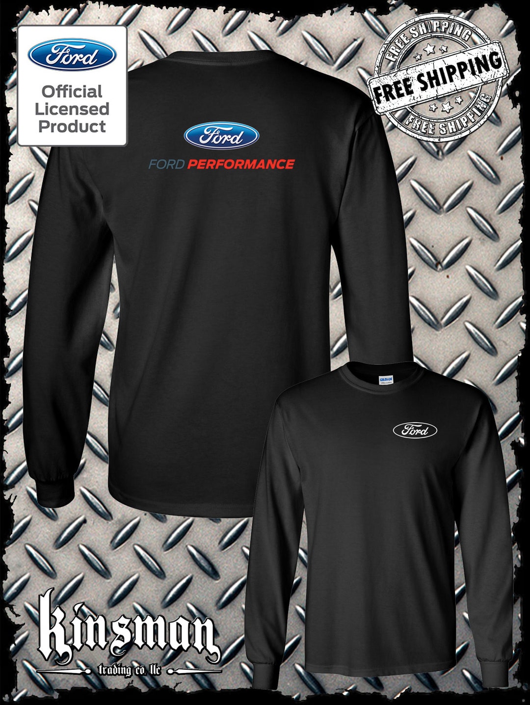 Licensed Ford Performance 2-sided Long Sleeve T-shirt Mustang F-150 - Etsy