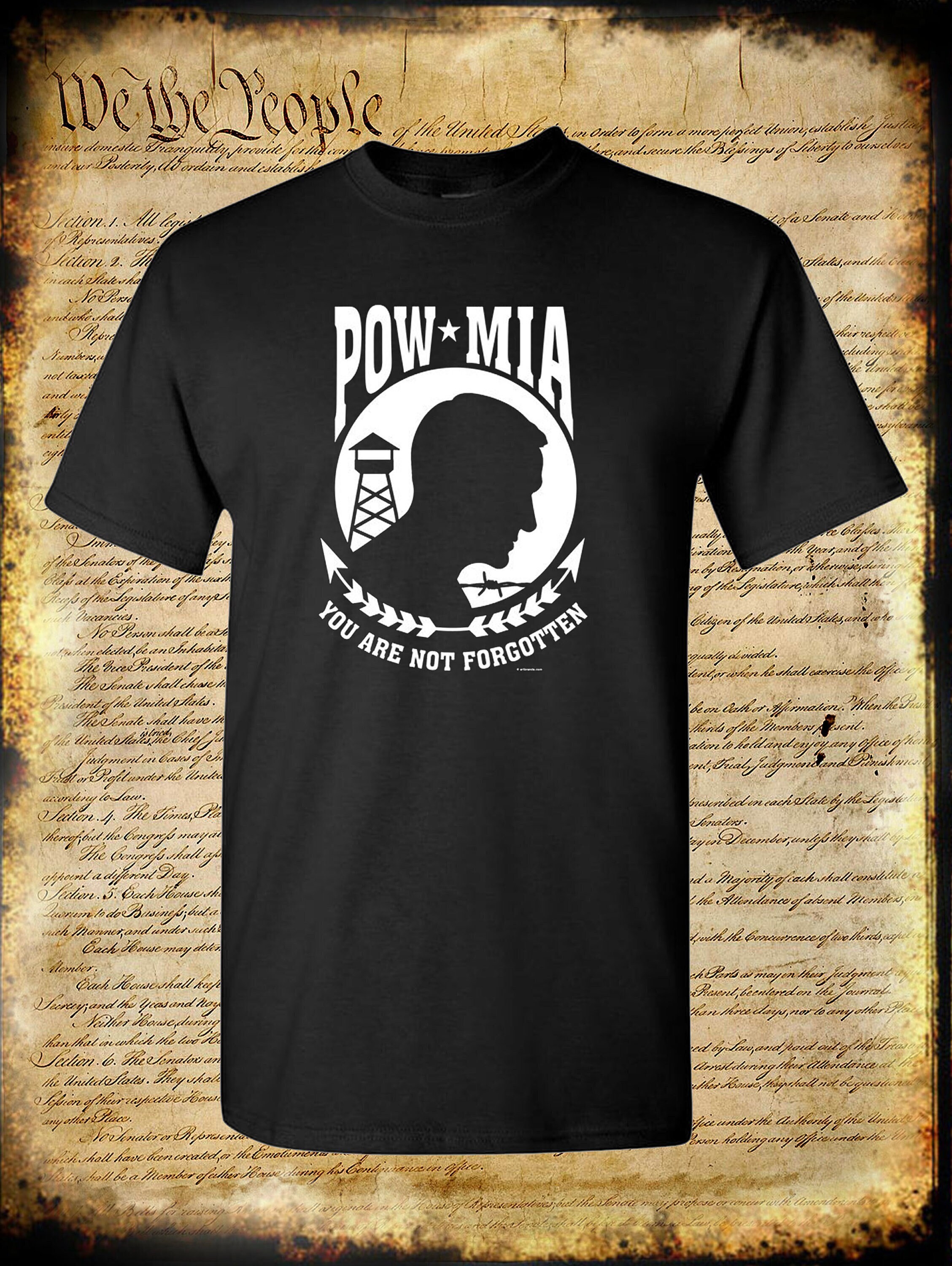 POW MIA T-shirt / You Are Not Forgotten USA Veteran Marine - Etsy UK