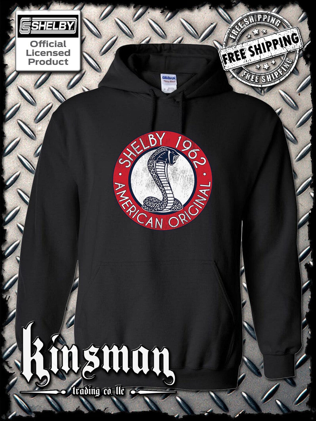 Carroll Shelby 1962 Circle Cobra Logo Hoodie / Sweatshirt - Etsy