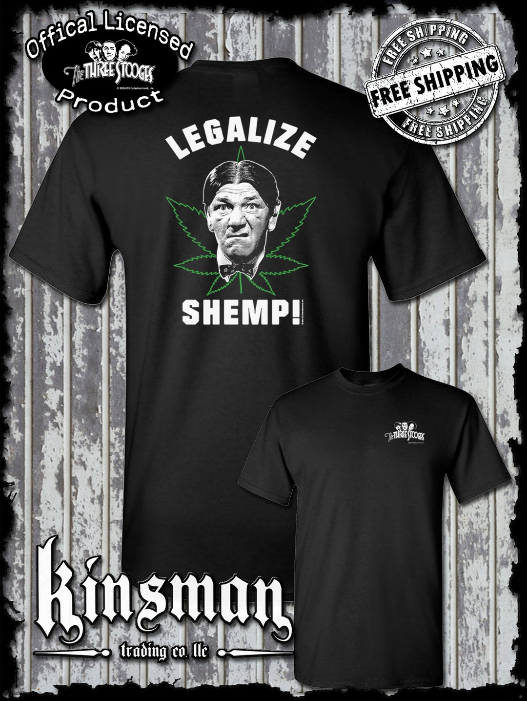 Three Stooges Legalize Shemp 2-sided T-shirt Weed Marijuana Pot Leaf - Etsy