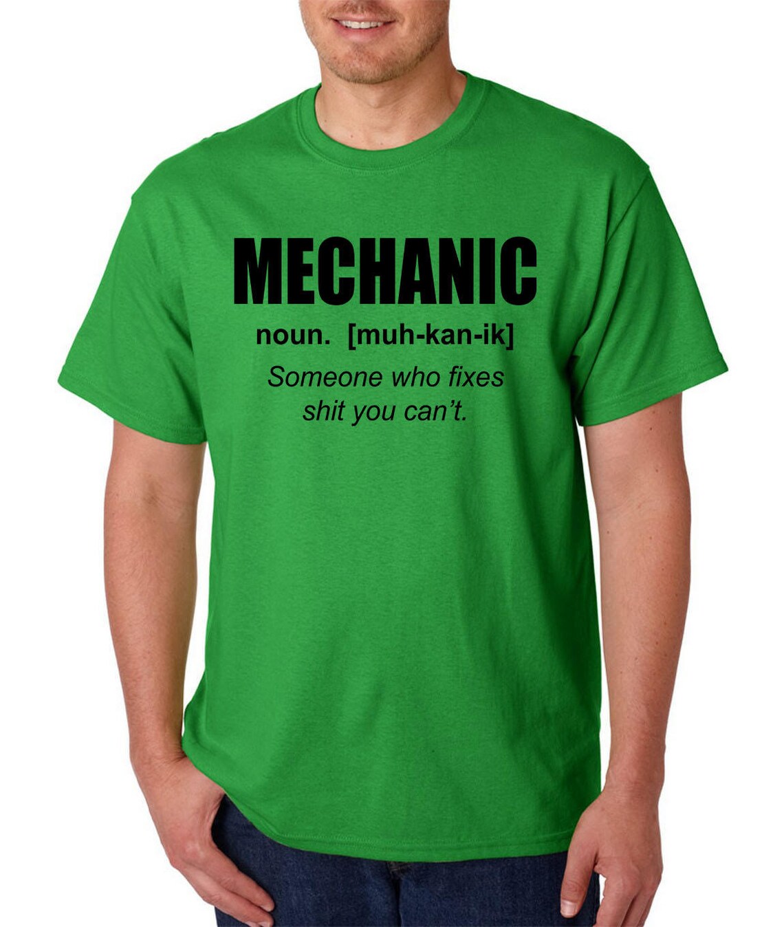 Mechanic Definition T-shirt fathers Day Classic Car Truck Dad | Etsy