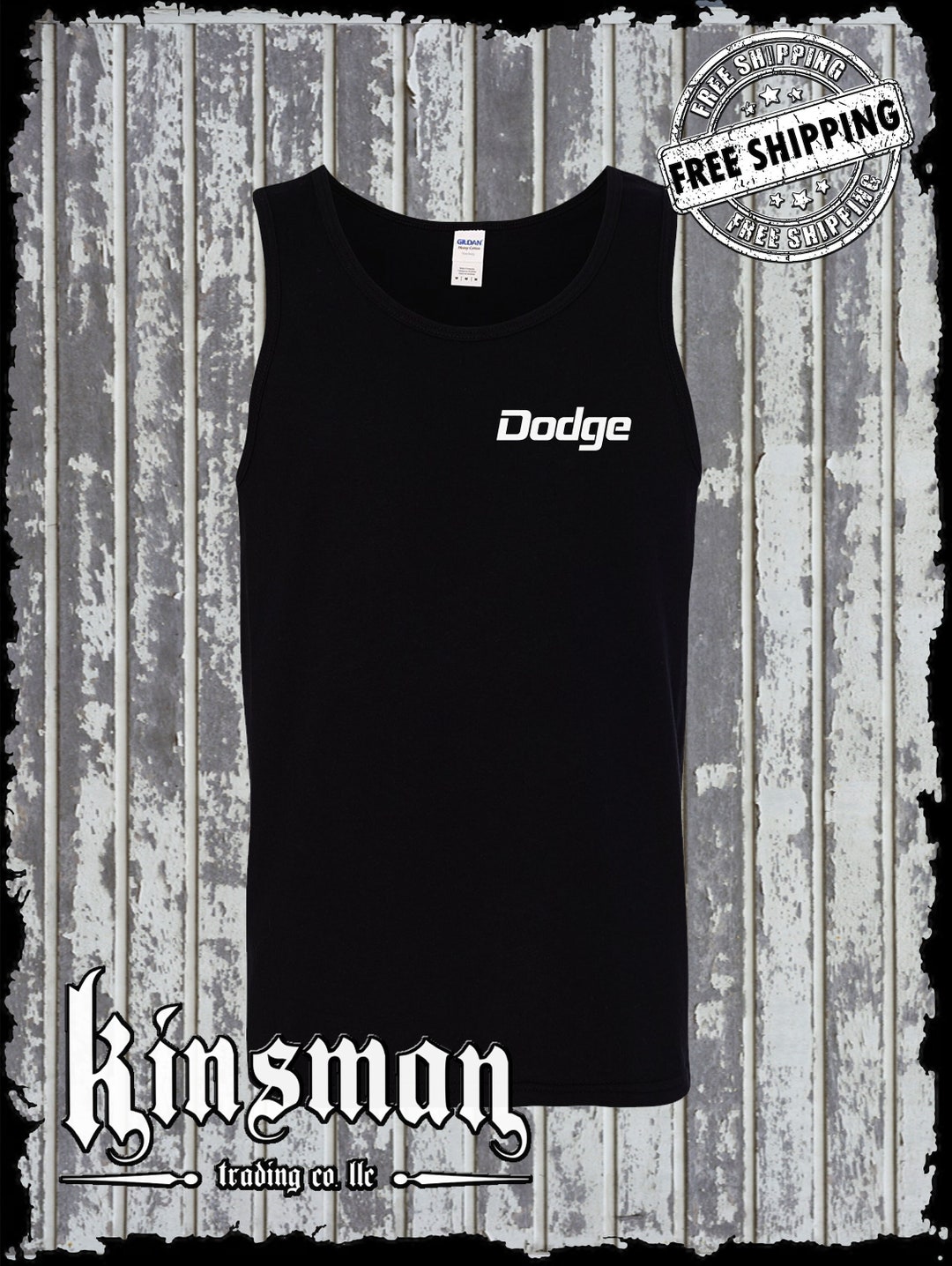 Dodge Logo Crest Tank Top T-shirt Official Licensed Product - Etsy