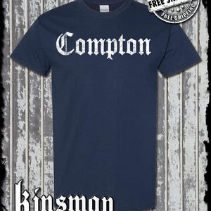 COMPTON T-shirt - Straight Outta West Coast Hip Hop Rap Tee Los Angeles ...