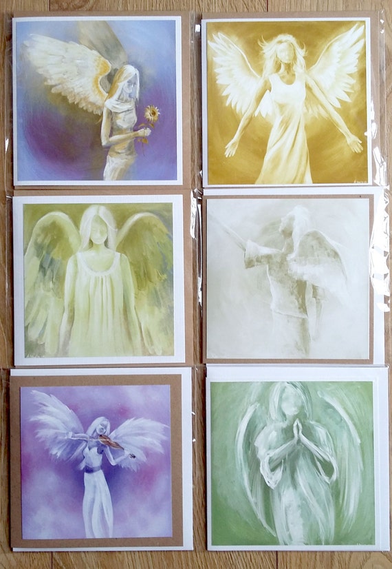Angel Blank All Occasion Greetings Cards Spiritual Gifts | Etsy