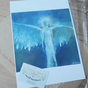 Blue Angel of Love and Light Healing Artwork and Spiritual Birthday ...