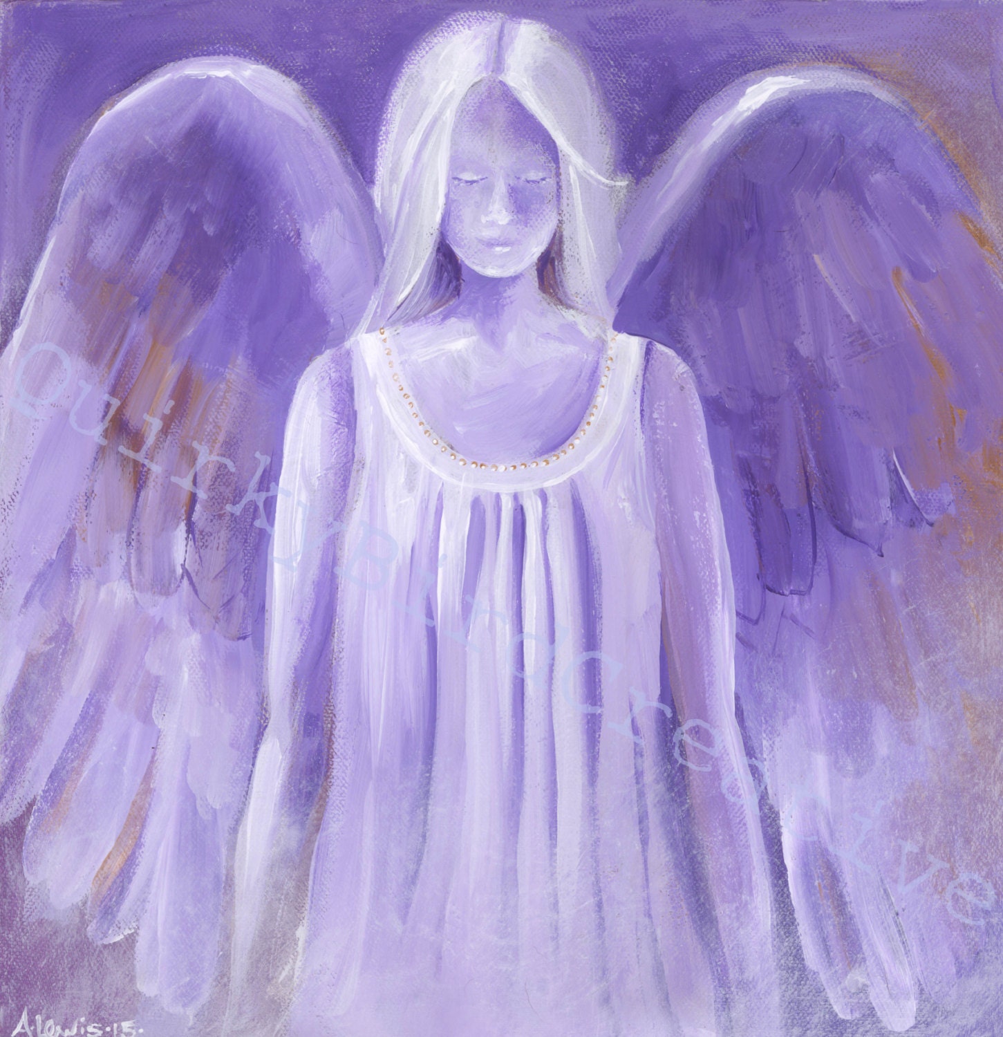 Healing Angel Print Framed Artwork Spiritual Gifts Paintings Angelic ...