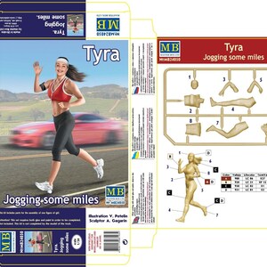 Plastic Miniatures Kit 1/24 Jogging Some Miles Tyra Running - Etsy