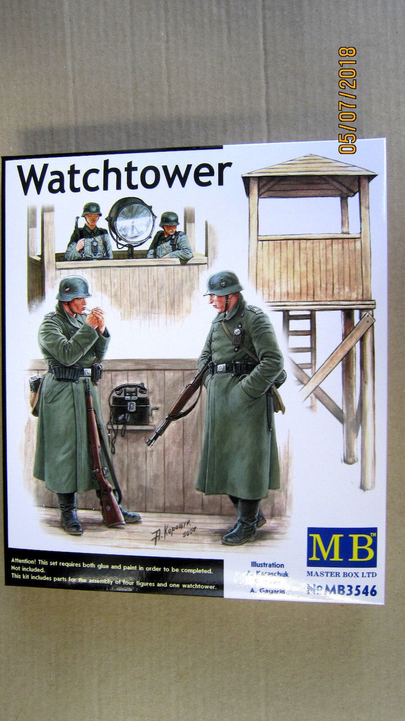 Modelo de plástico Escala de figuras de construcción 1/35 Watchtower ...