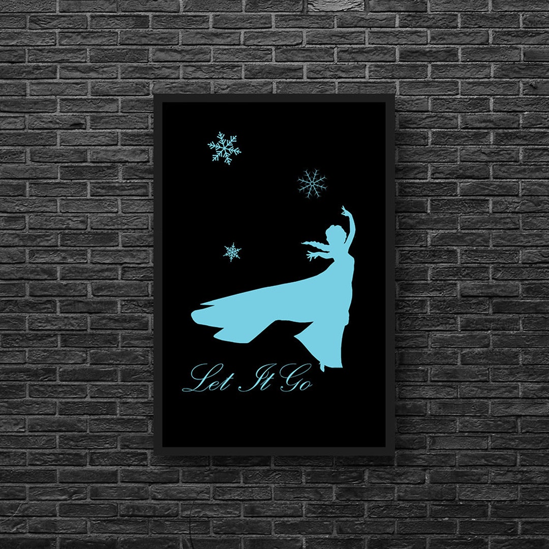 Frozen Inspired Elsa Digital Art Print 11x17 "let It Go" - Etsy
