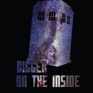 Doctor Who Inspired Tardis Digital Art Print 11x17 "bigger on the ...