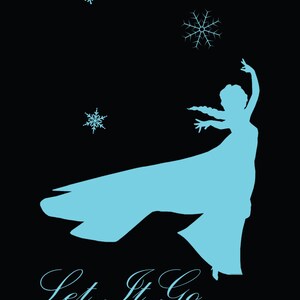 Frozen Inspired Elsa Digital Art Print 11x17 "let It Go" - Etsy