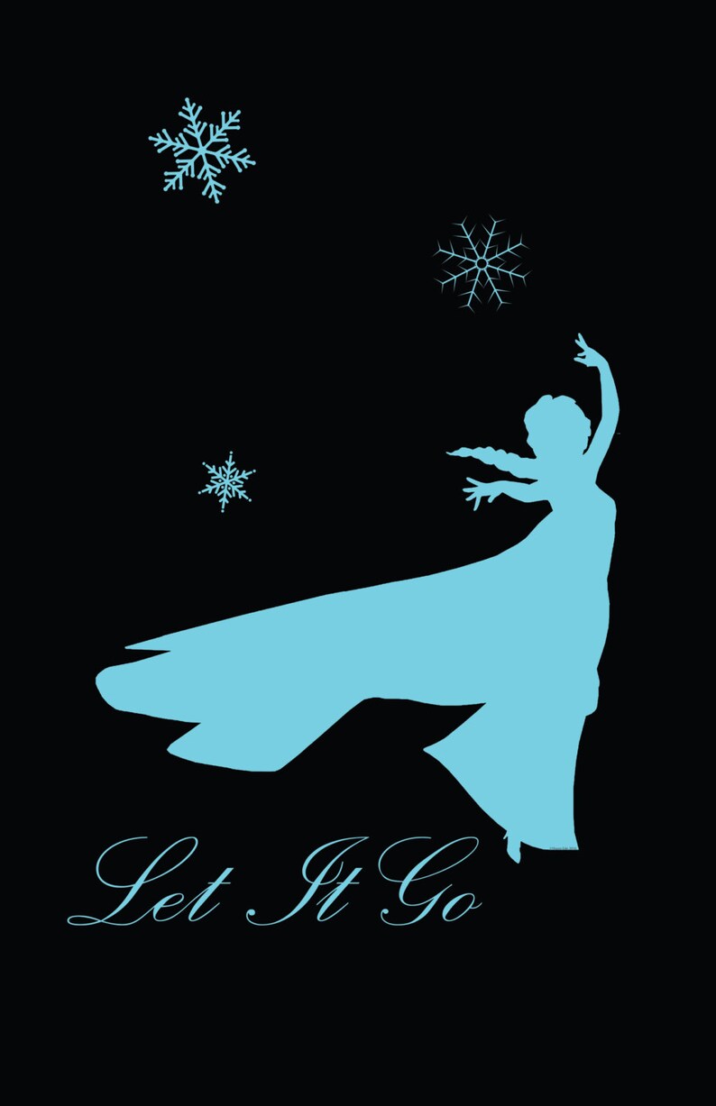 Frozen Inspired Elsa Digital Art Print 11x17 "let It Go" - Etsy