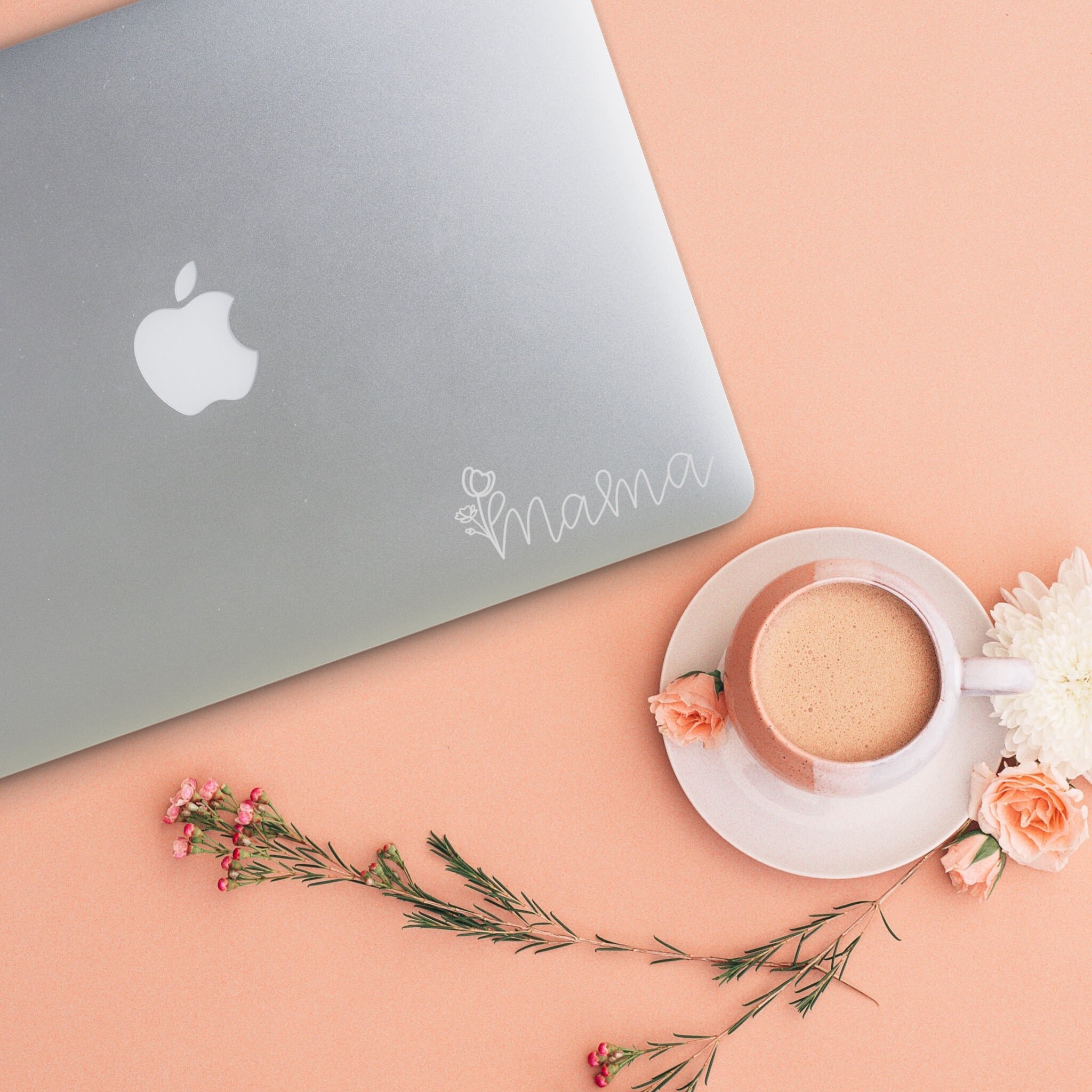 Mama Sticker Flowers Mom Sticker Decal Vinyl - Etsy