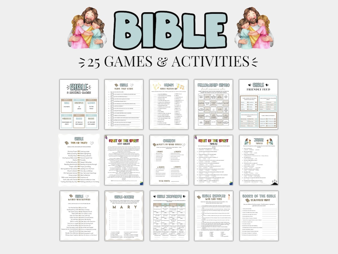 Bible Games, Church Games for Kids Adults, Christian Games, Youth Group ...