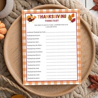 Thanksgiving Find Someone Who Game: Printable Party Activity (PDF ...