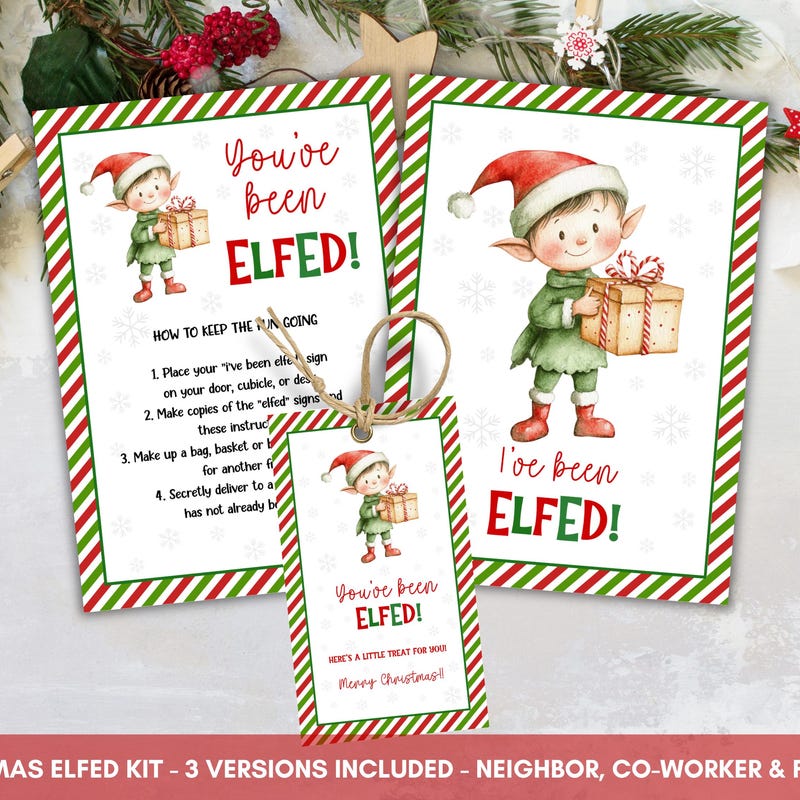 Elves at Work Sign - Etsy