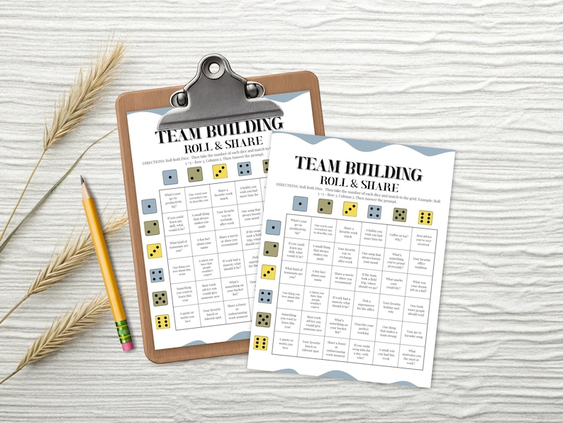 Team Building Roll and Share Game, Fun Office Dice Game for Coworkers ...