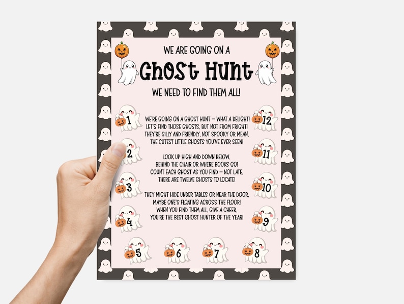 Halloween Scavenger Hunt Game, Printable Halloween Game, Kids Games ...