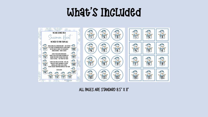 Winter Scavenger Hunt Game, Printable Winter Game, Kids Games ...