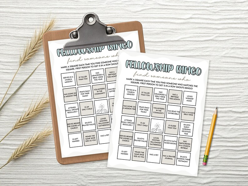 Mix and Mingle Church Bingo Game, Fellowship Bingo, Church Icebreaker ...