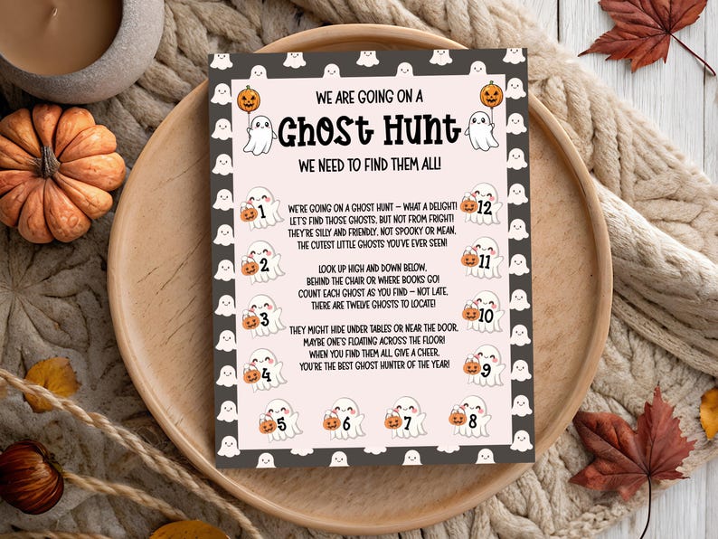 Halloween Scavenger Hunt Game, Printable Halloween Game, Kids Games ...
