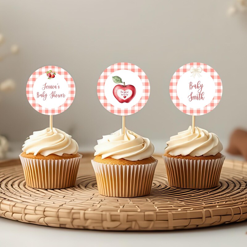 Apple Cupcake Topper - Etsy