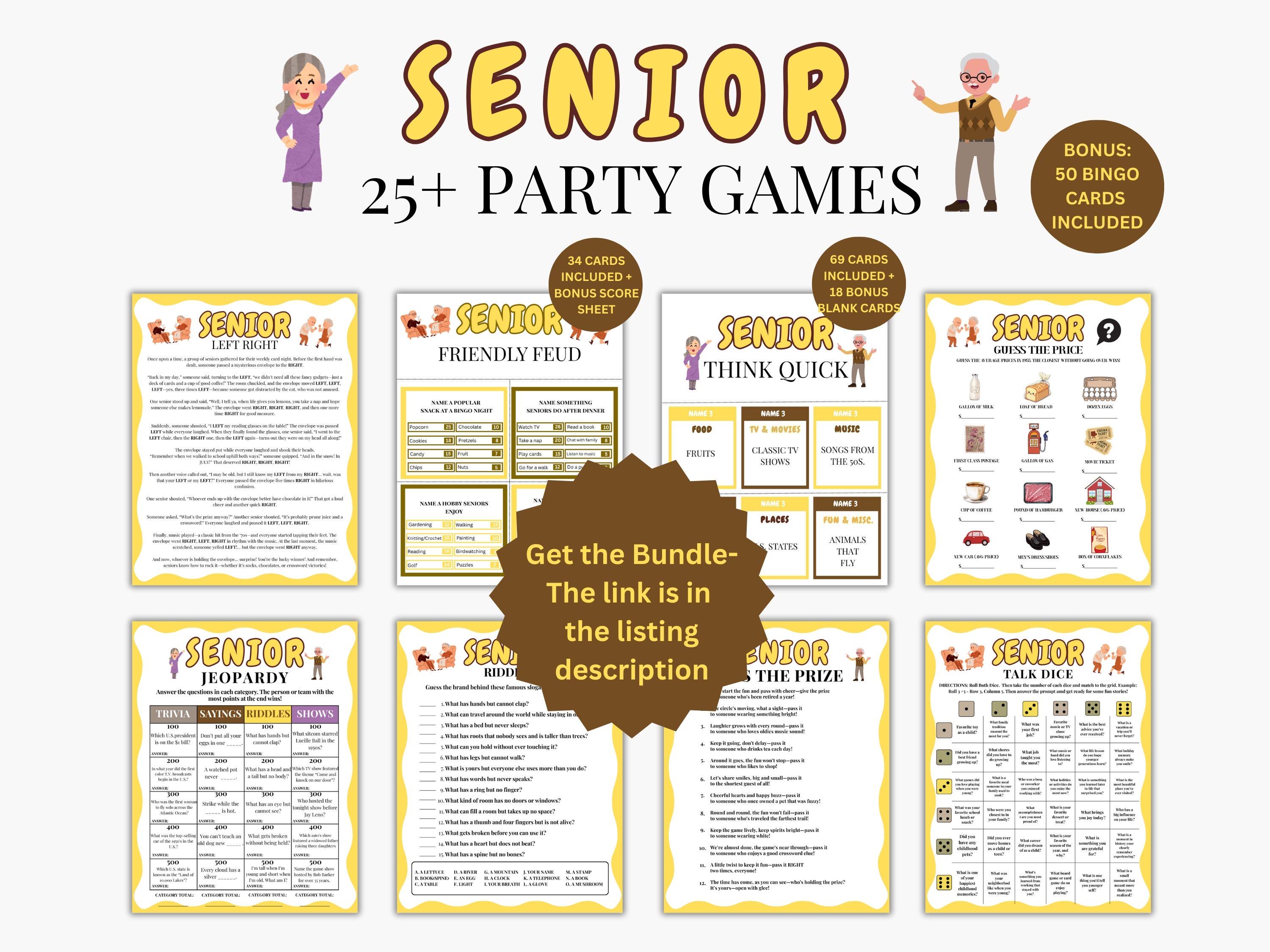 Senior Classics, Games for Senior Citizens, Matching Games, Seniors ...