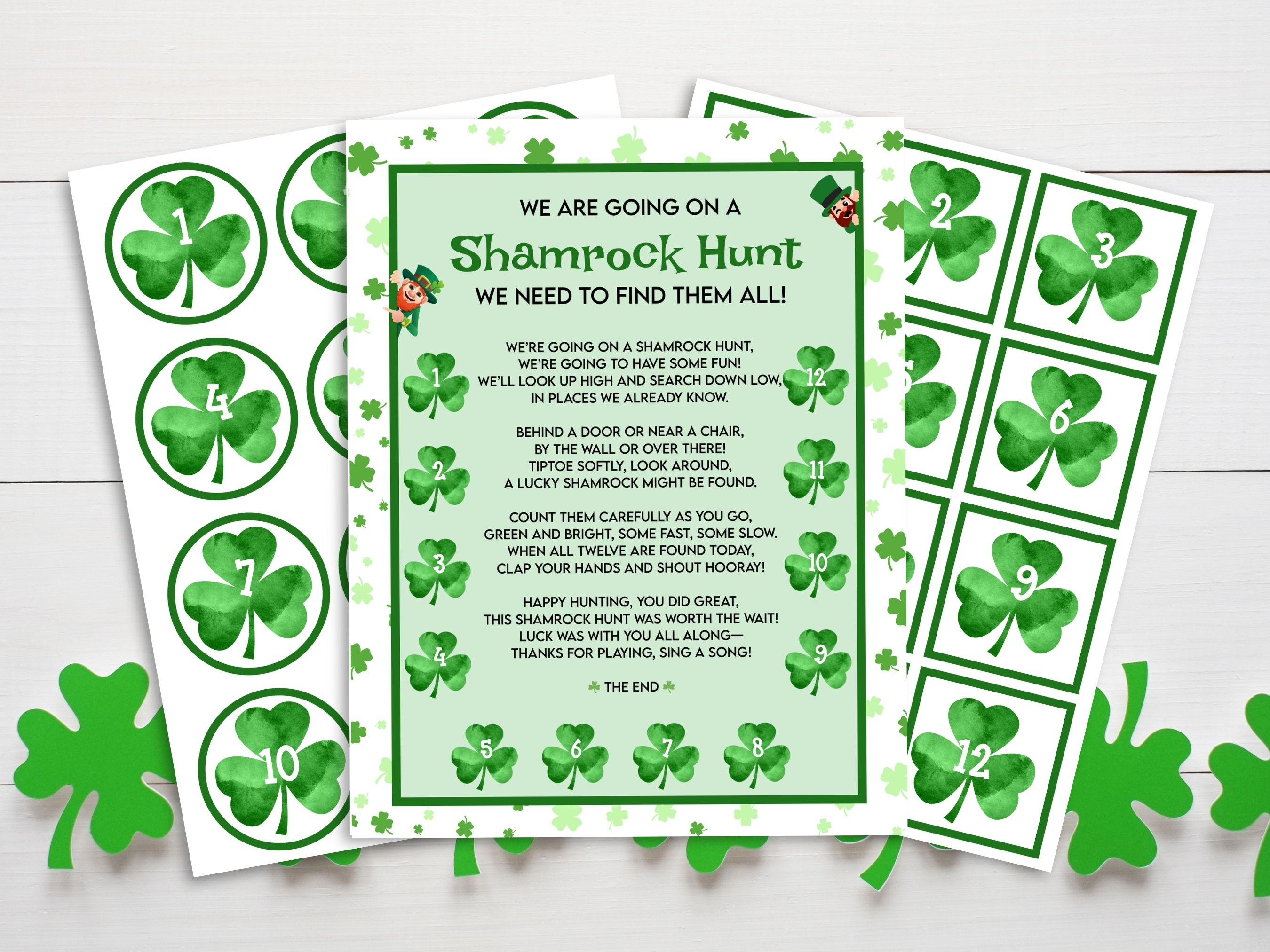 St Patrick's Day Scavenger Hunt, Printable St Patricks Game, Kids ...