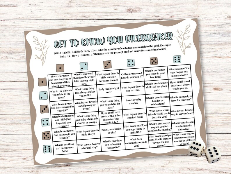 LDS Activity, Printable LDS Icebreaker Game, Bible Games, Sunday School ...