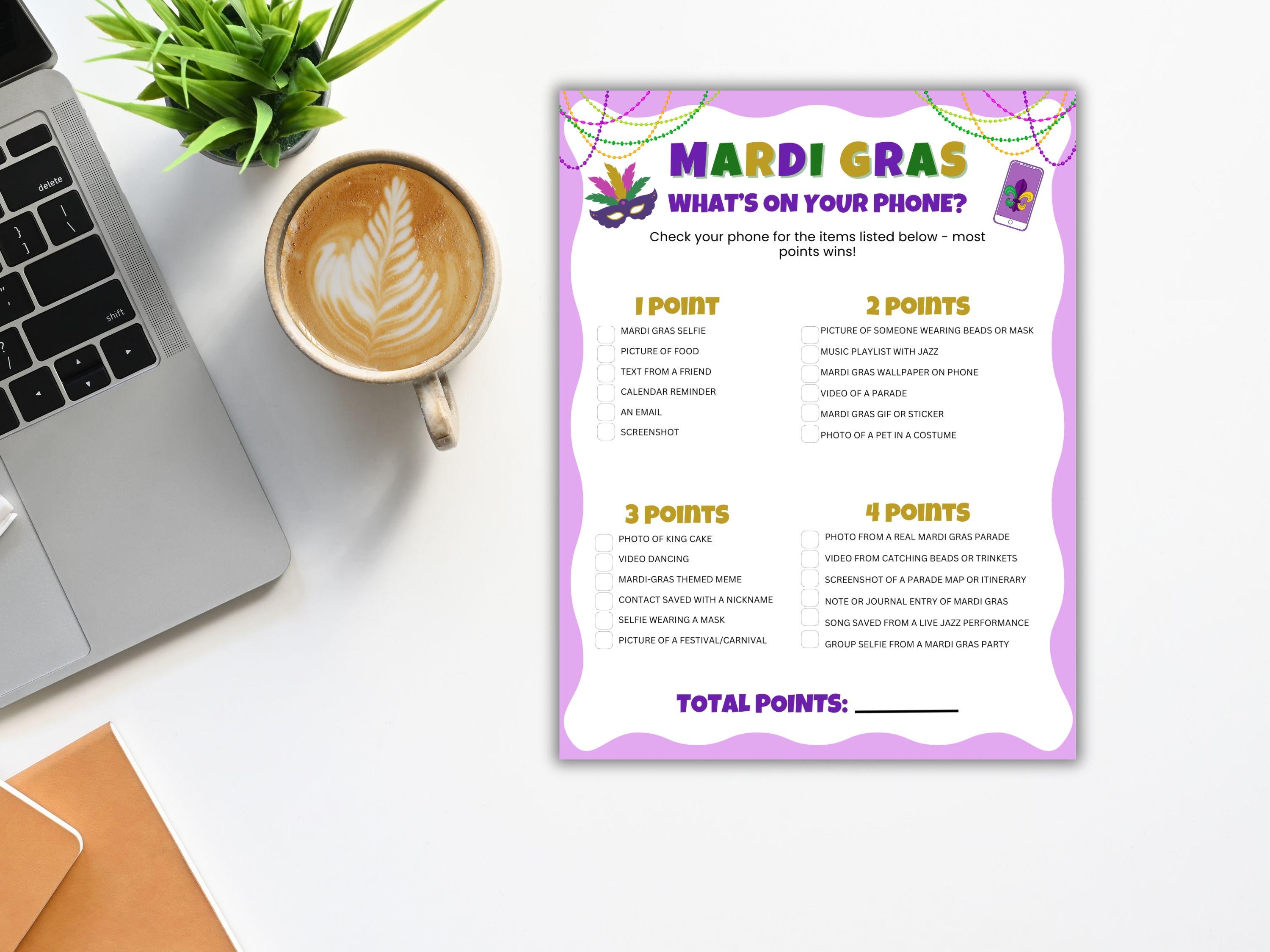 Mardi Gras Games Bundle, Mardi Gras Activities, Mardi Gras, Fat Tuesday ...