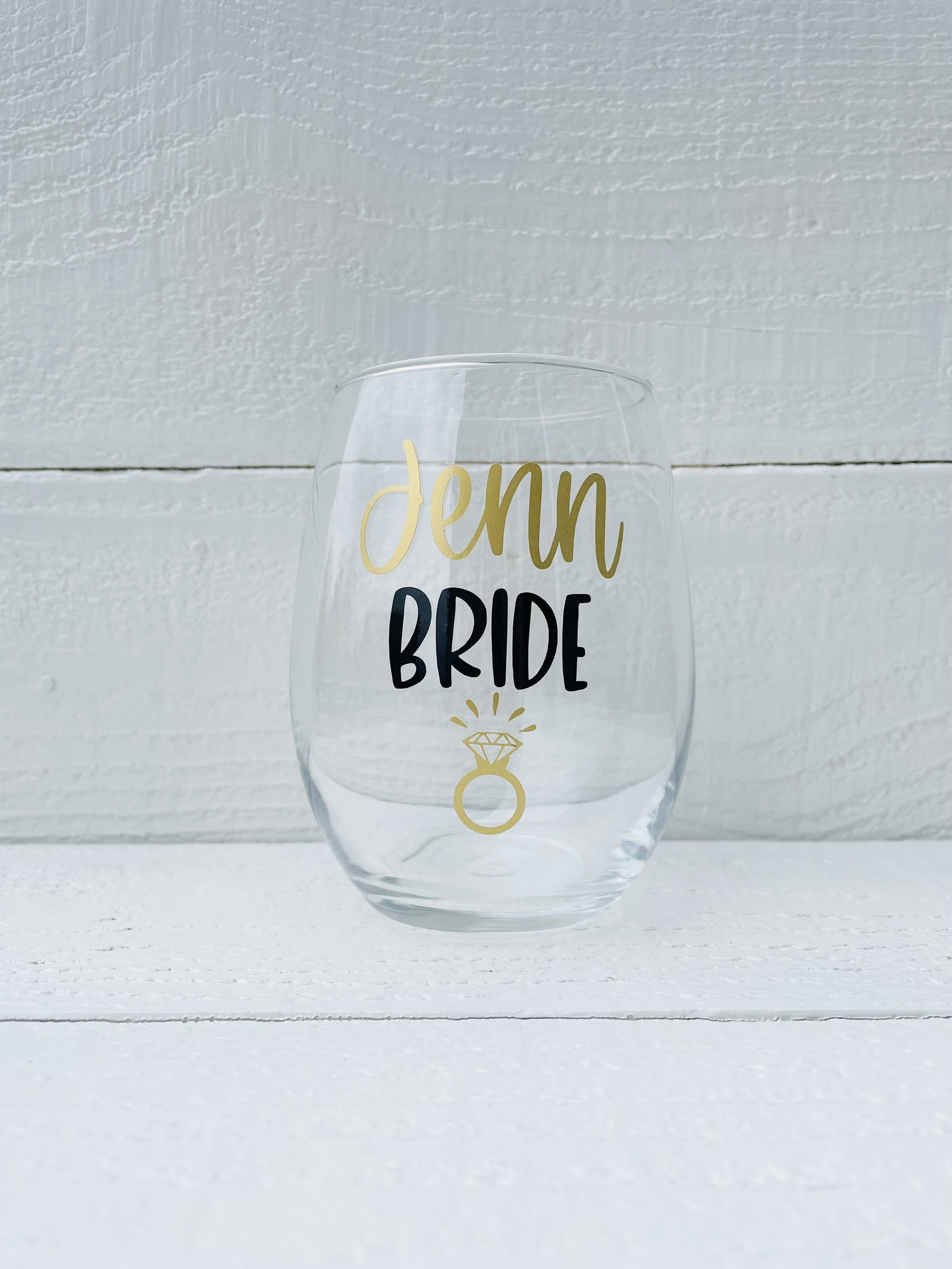 Bridal Party Wine Glasses Bride Maid or Matron of Honor - Etsy