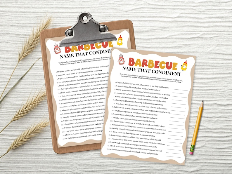 Juego de preguntas y respuestas sobre condimentos, juego de preguntas y ...