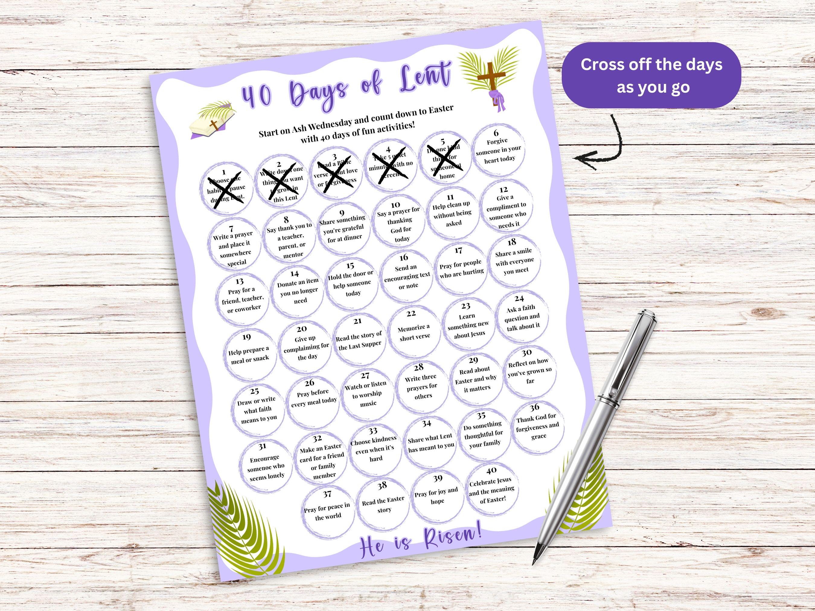 Lent Bundle, Christian Lent Games for Kids, Lent Sunday School, Lenten ...