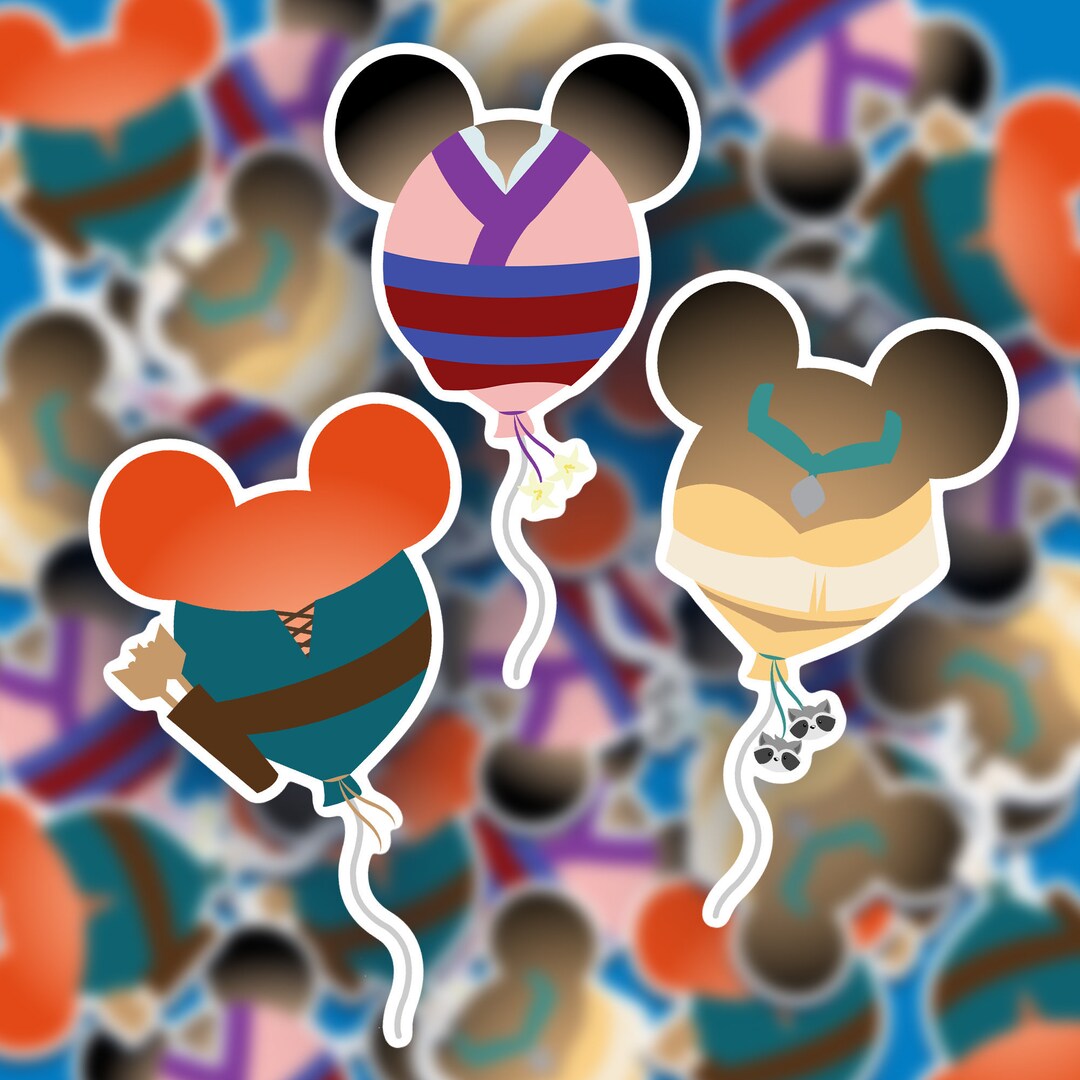 Princess Balloons // Merida // Disney // Pocahontas // Mulan // Disney ...