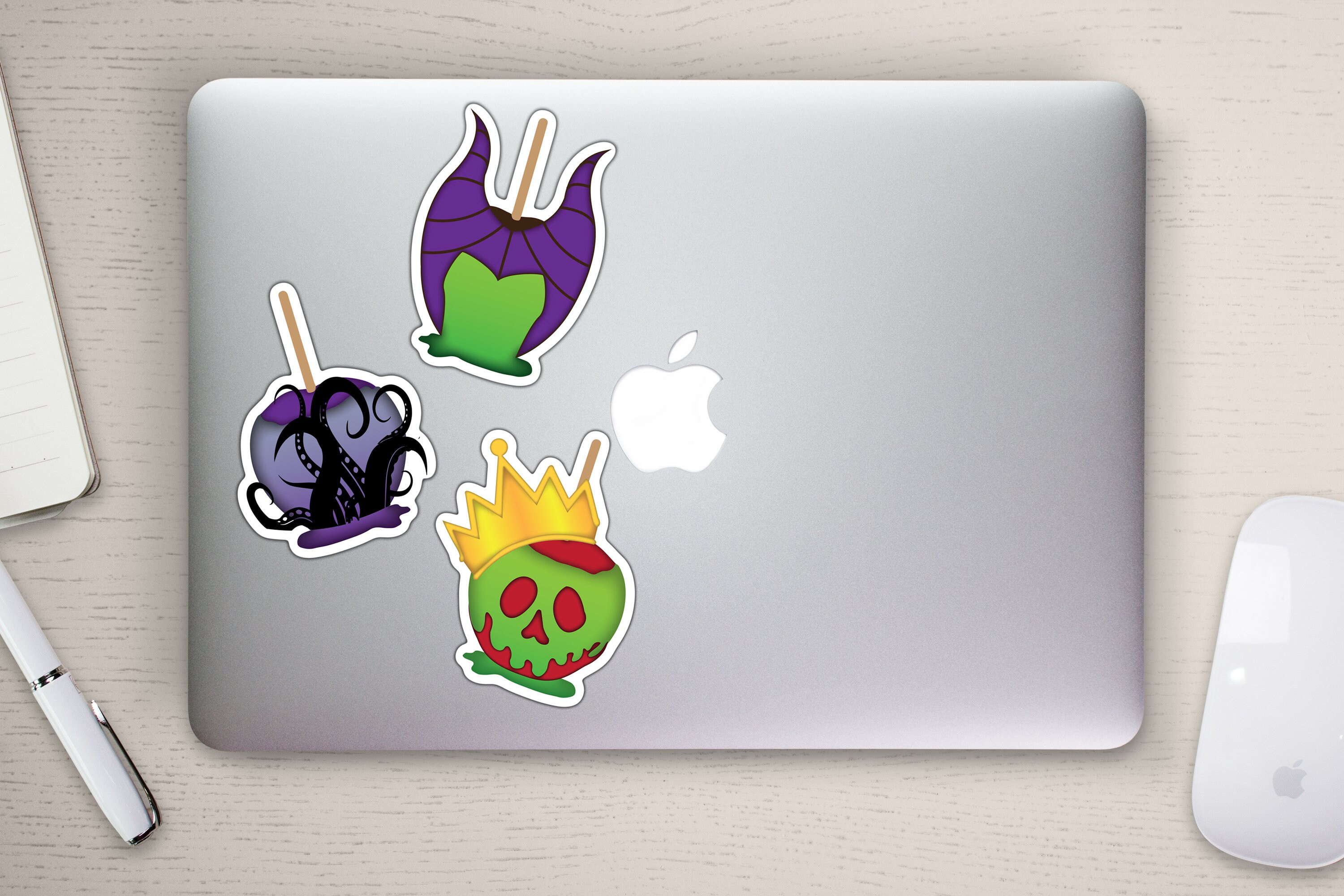 Villain Candy Apple Sticker Individual // Villains // Disney - Etsy ...