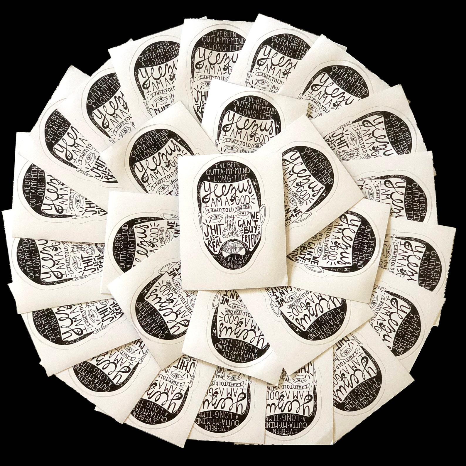 Kanye Vinyl Sticker - Etsy