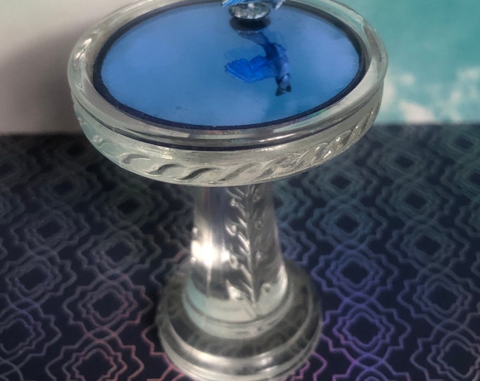 Miniature Goebel Crystal Bird Bath - Etsy
