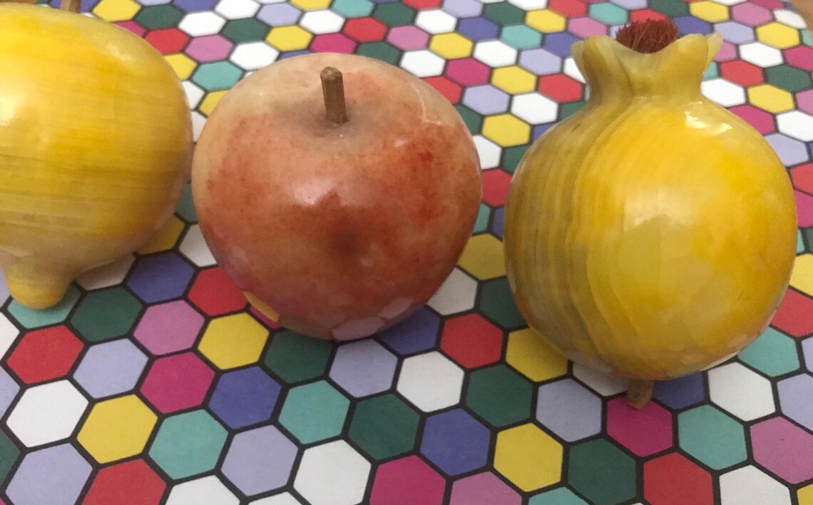 Vintage Carved Marble Fruits Italian Marble Fruit Basket - Etsy UK