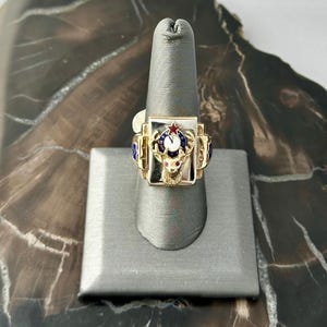 10 Karat Yellow Gold Elks Lodge Ring - Etsy