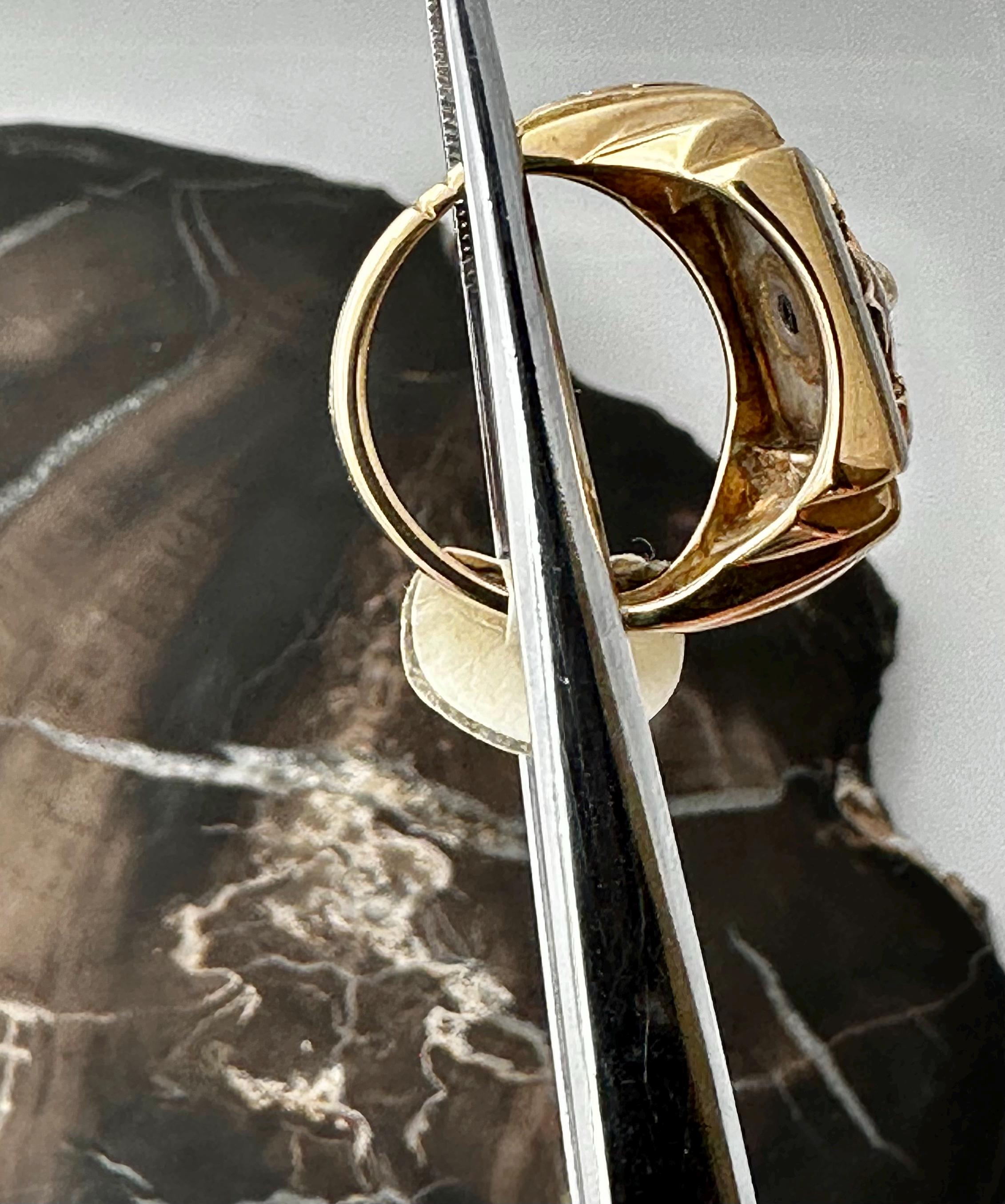 10 Karat Yellow Gold Elks Lodge Ring - Etsy