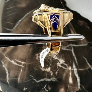 10 Karat Yellow Gold Elks Lodge Ring - Etsy