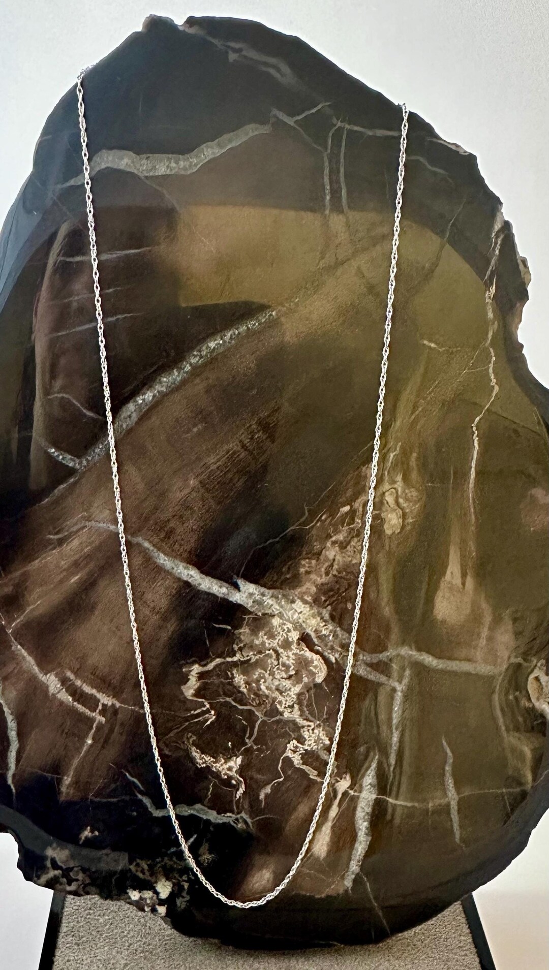 14 Karat White Gold, Baby Rope Chain - Etsy